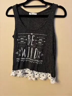 Streetwear Society | Tops | Streetwear Society Charcoal Black Be Wild ...